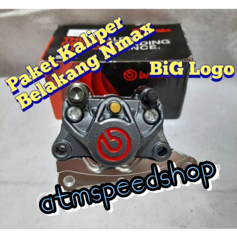 Big LOGO 2 PISTON NMAX CALIPER PACKAGE PLUS NMAX REAR BRACKET | Shopee ...