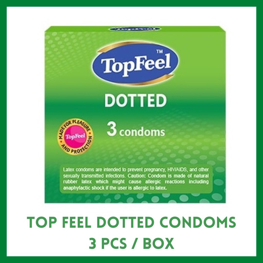 Top Feel Dotted Rubber Latex Condom (3 Pcs/ Box or 4 x 3 Pcs / Box ...