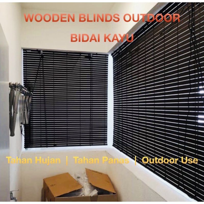 Outdoor Bamboo Blinds / Wooden Blind W ) x ( H ) # Bidai Kayu # Bidai ...