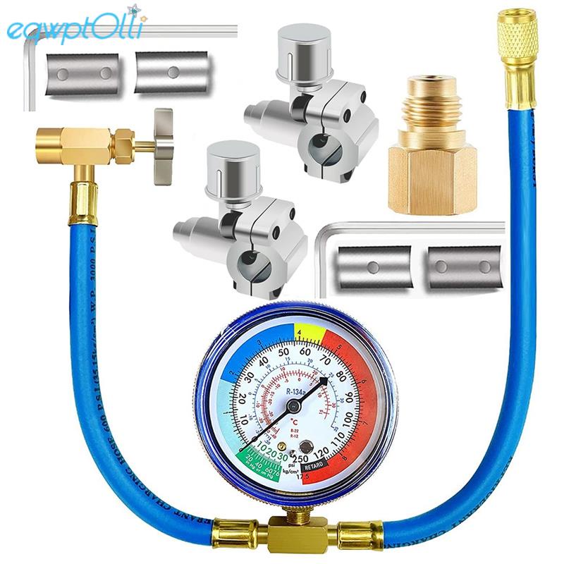 ^'R134A Refrigerator Freon Recharge Hose Kit, R134A AC Refrigerant ...