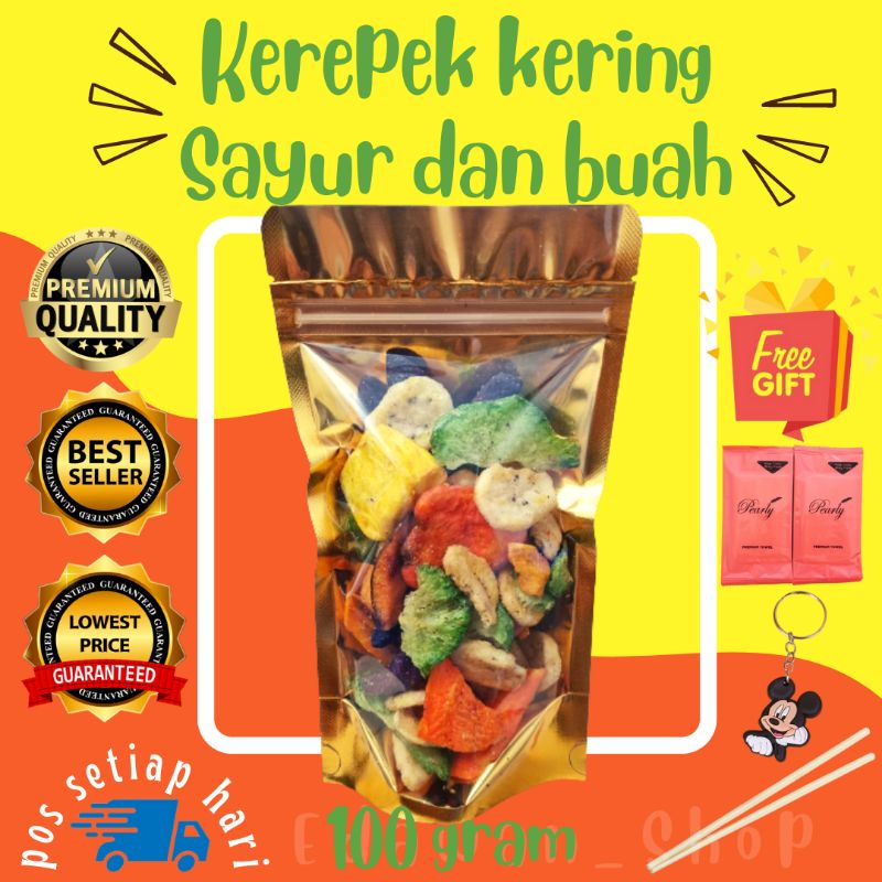 🔥Kerepek Mix Sayur dan Buah Viral🔥Mix Vege & Fruit Dried Snack 🍌🥕🥒🍠🥝 ...