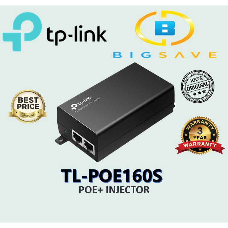 TP-LINK TL-POE160S 2GB POE+ INJECTOR | Shopee Malaysia