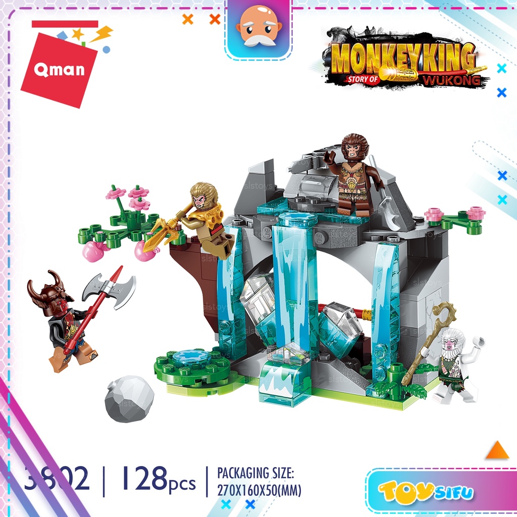 Qman Enlighten No.3802 Monkey King 128pcs Brick Set | Shopee Malaysia