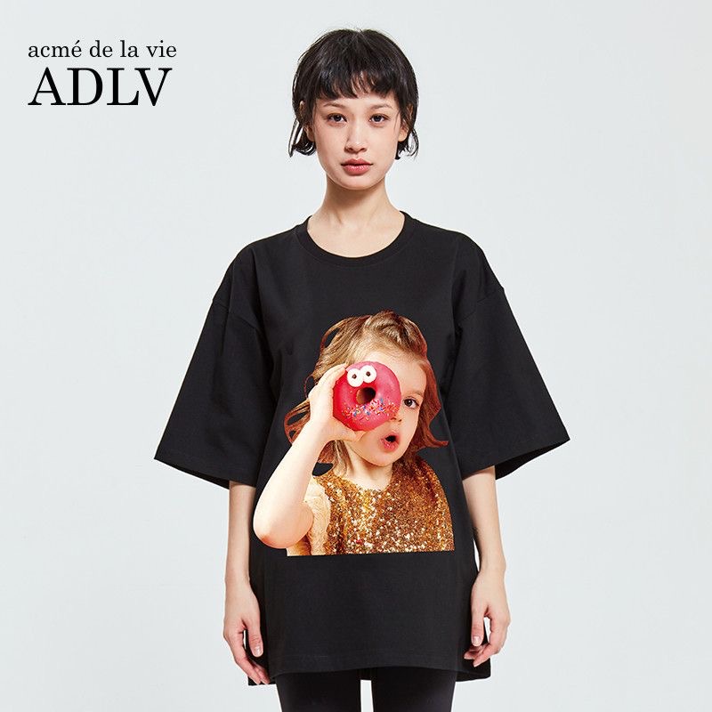 ADLV (Acme Of Life) T-Shirt Donut Girl Face Graphic ORIGINAL DIRECT ...