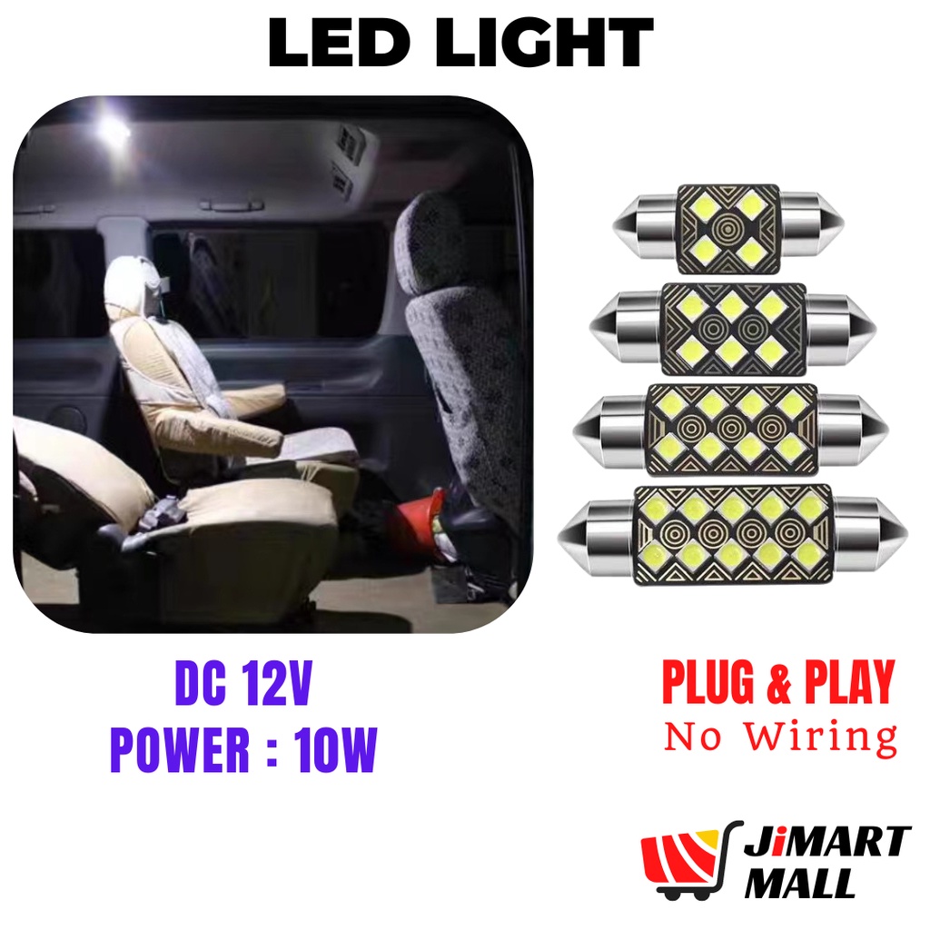 LED 12V READING LIGHT Car Interior Dome Light Indoor Boot Trunk Door ...