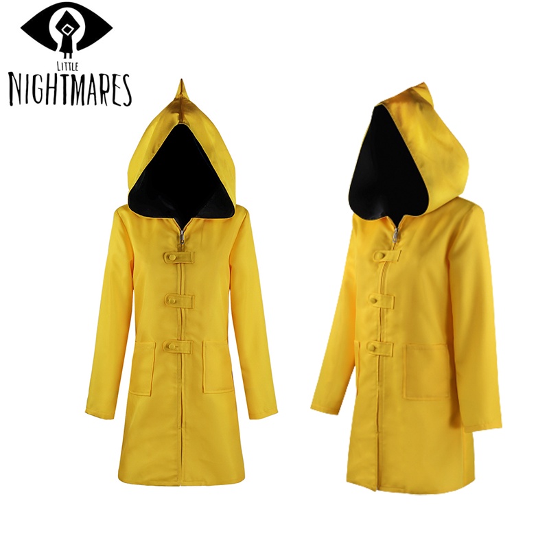 Little 2 Nightmares Six Cosplay Costume Hooded Raincoat For Kids And ...