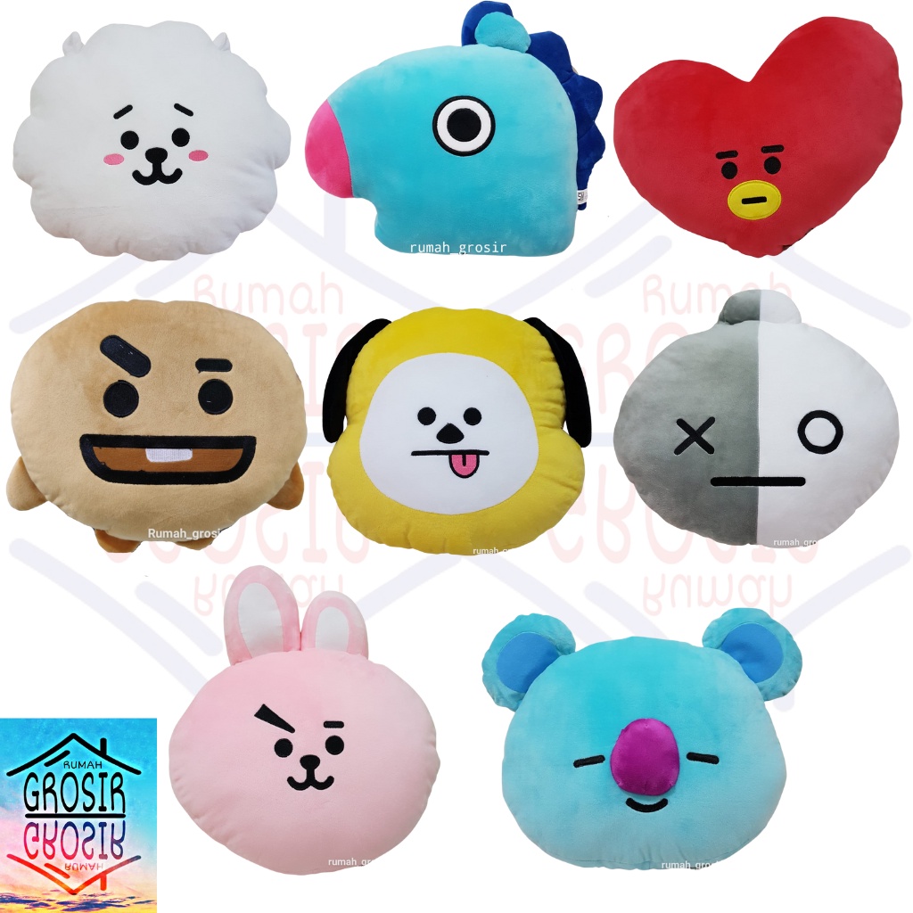 (Wholesale House) Pillow Doll BTS Tata Shooky Cooky Chimmy RJ Koya Mang ...