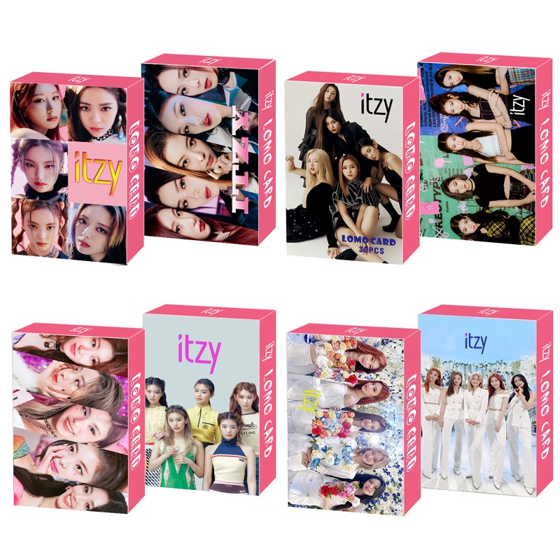 ITZY Album THE BOYZ IZONE IKON MONSTA X IU AESPA LOONA Crabity GoldenChild Photocard Lomo Card ...