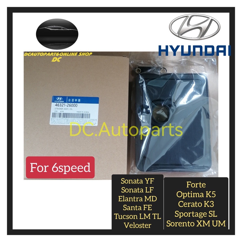 AUTO GEAR BOX FILTER( 6 SPEED ) FORTE 2.0 ELANTRA MD SONATA YF LF ...