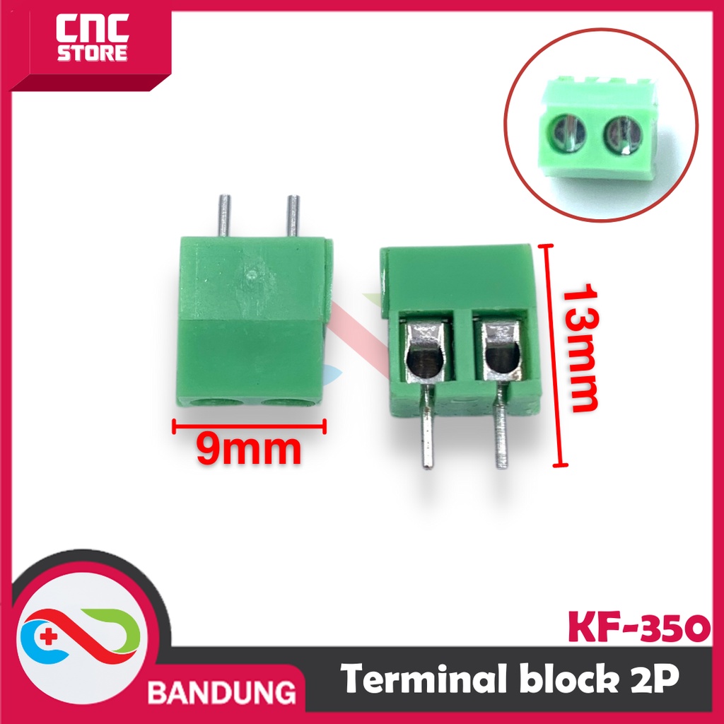 HIJAU Kf-350 KF350 GREEN TERMINAL BLOCK GREEN GREEN 2 PIN SCREW 3.9MM | Shopee Malaysia