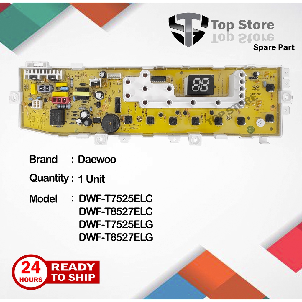 Daewoo Washing Machine PCB Control Board DWF-T7525ELC DWF-T8527ELC DWF-T7525ELG DWF-T8527ELG ...