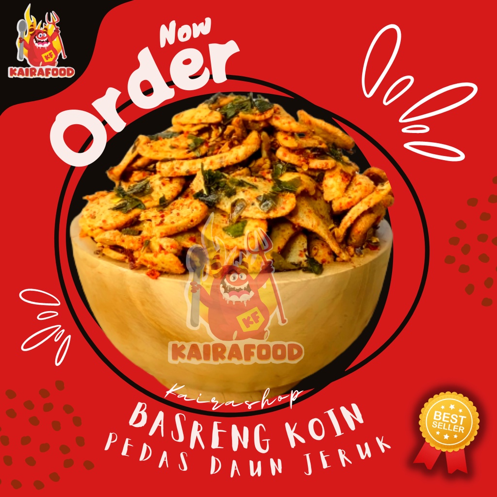 250 gr COIN BASRENG | Orange LEAF SPICY FRIED COIN MEATBALLS | Original ...