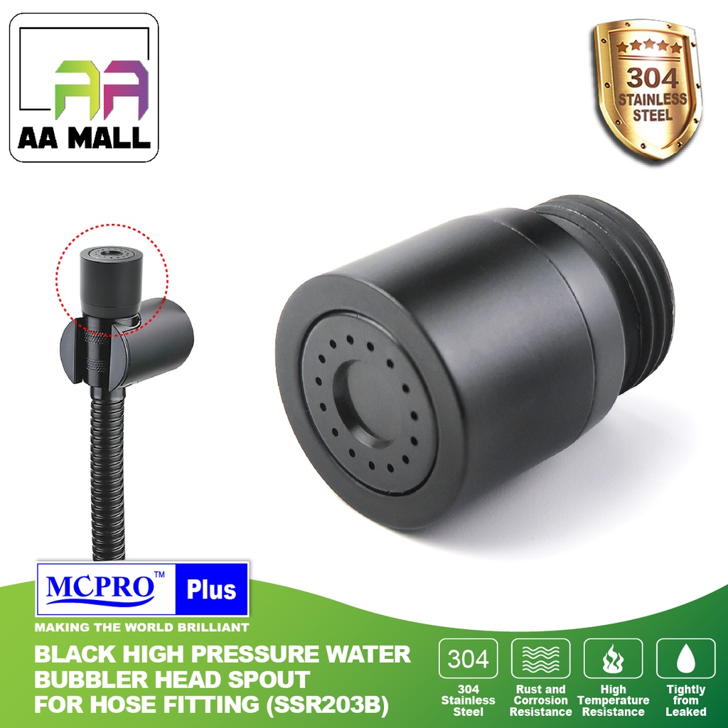 MCPRO PLUS SUS304 HIGH PRESSURE WATER BUBBLER HEAD SPOUT FOR HOSE ...