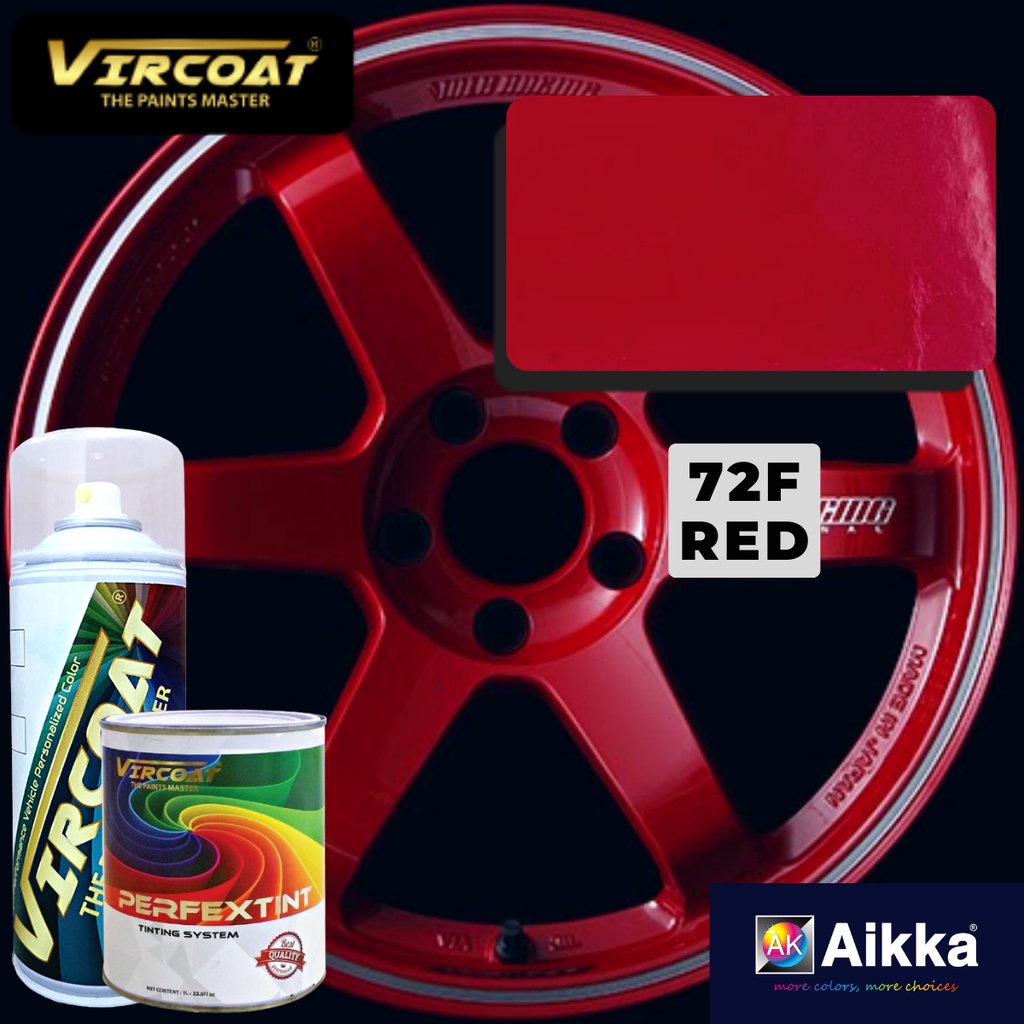 [Sport Rim Fluorescent Red 72F] Paint AIKKA Aerosol Spray Paint for Car ...