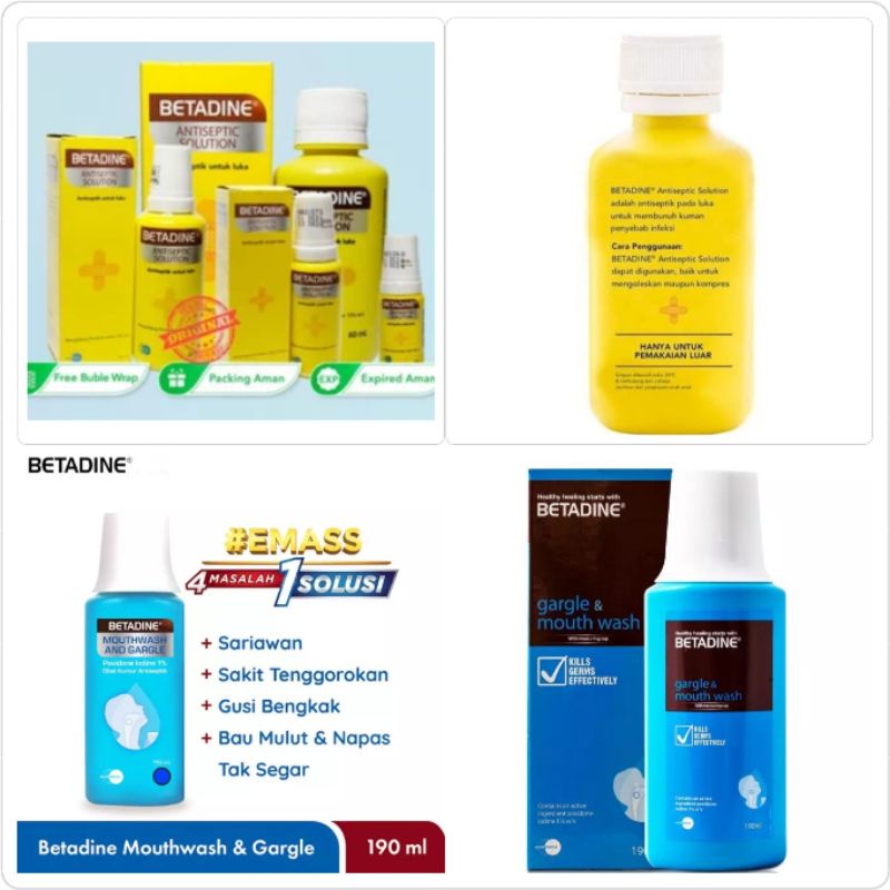 BETADINE ANTISEPTIC SOLUTION POVIDONE IODINE | Shopee Malaysia