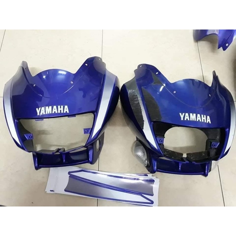 Rxz catalyzer biru grey stiker fering repro ikut original motor ...