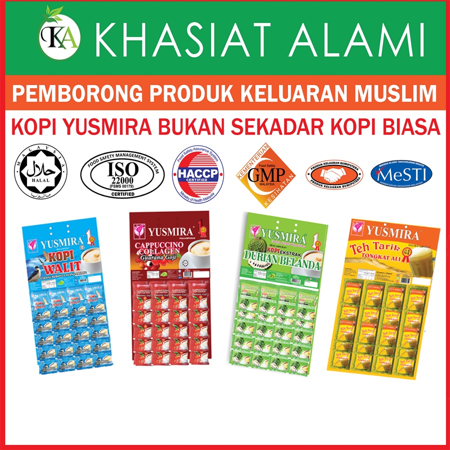 (Borong) Kopi Papan Yusmira Walit, Cappucino Collagen, Durian Belanda ...