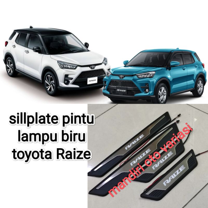 Toyota Raize side light Sill plates, door side footrests, variations of ...