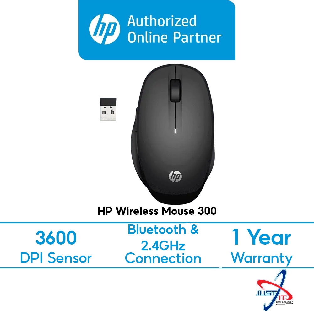 HP Dual Mode Mouse 300 | Shopee Malaysia