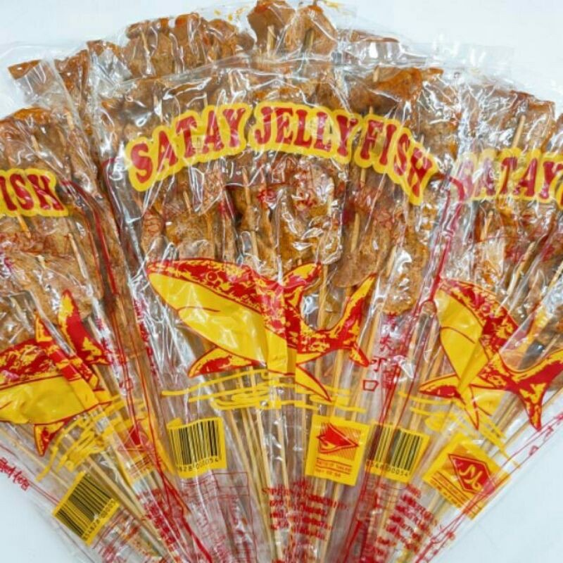 Satay Jelly Fish Stick Snack Jajan [ Made In Thailand ] [ Halal ...