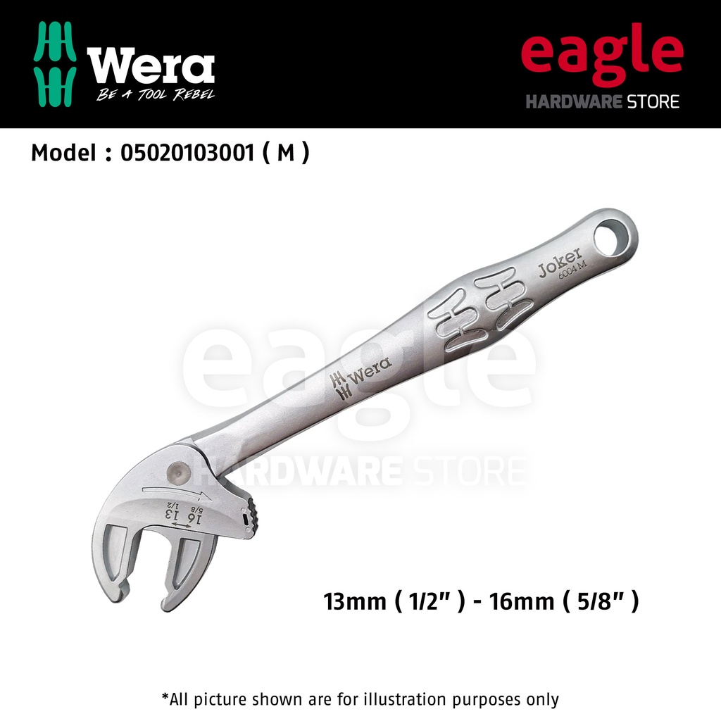 Wera 05020103001 6004 Joker M Self-Setting Spanner | Shopee Malaysia