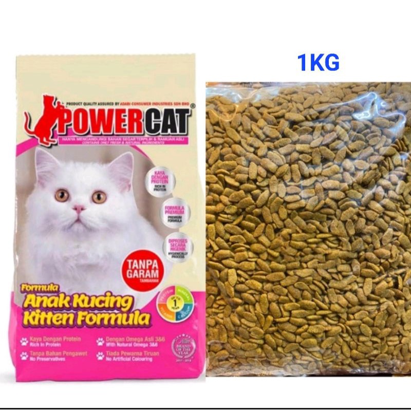 PowerCat kitten Cat Food Repack1 kg | Shopee Malaysia