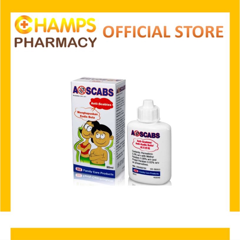 HOE A-SCABS AOSCABS LOTION 5% 30ML (ANTI-SCABIES) | Shopee Malaysia