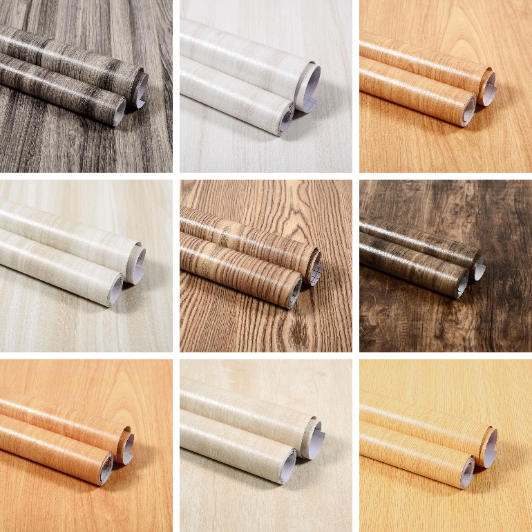 Wood grain sticker/thickened self adhesive cabinet wallpaper/PVC ...