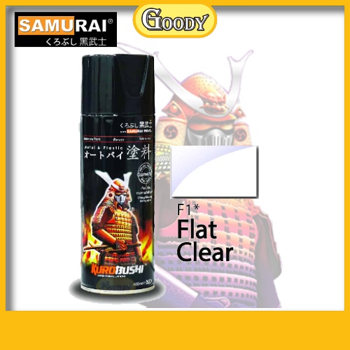 SAMURAI F1 Flat Clear CLEAR LACQUER 🔥 Clear Mati 🔥 Matt Clear 🔥 Matte ...