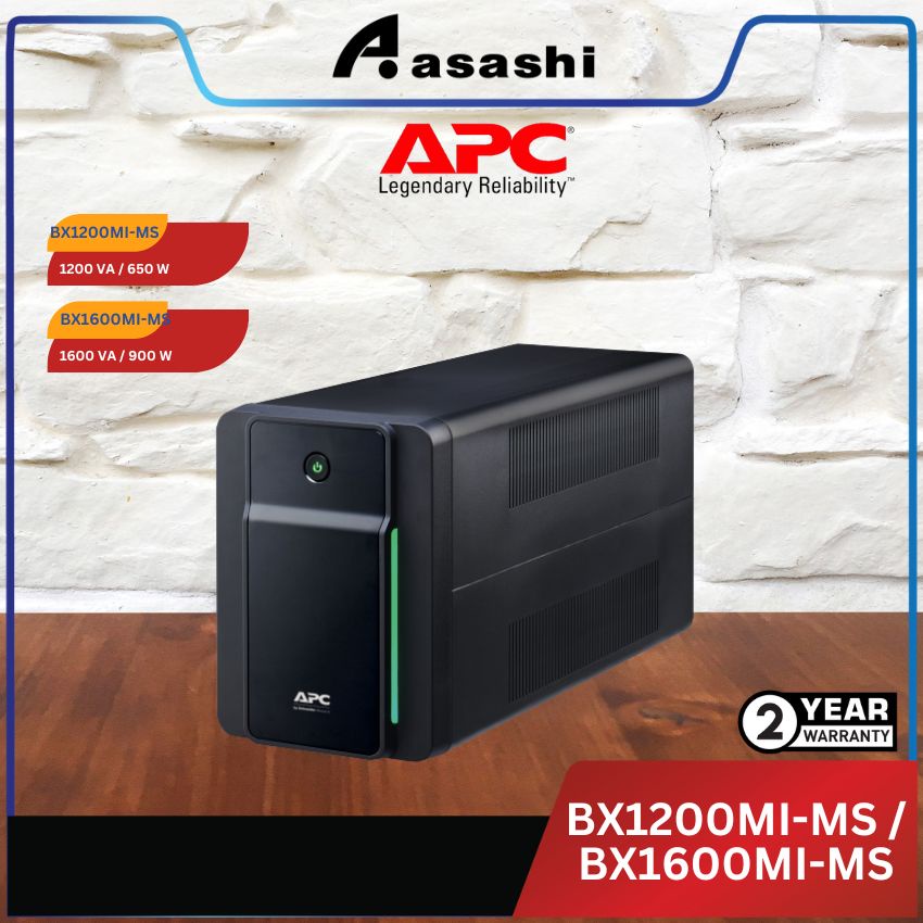 APC BX1200MI-MS / BX1600MI-MS Back-UPS 1200VA / 1600VA , 230V, AVR, 4 ...