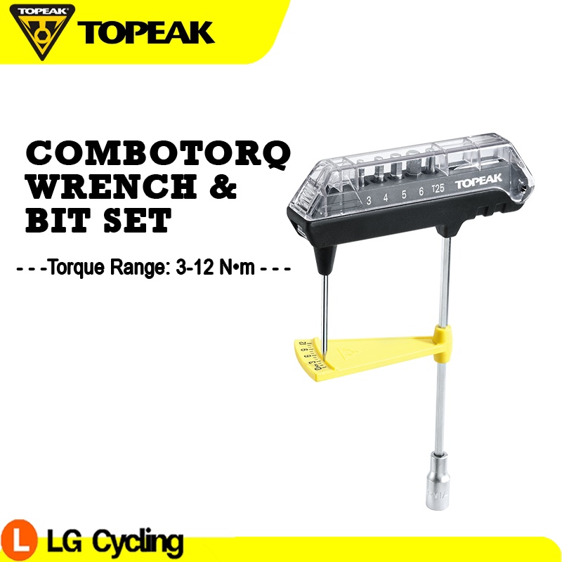 Topeak Combotorq Wrench & Bit Set Torque Wrench Tool Come With 3/4/5 ...