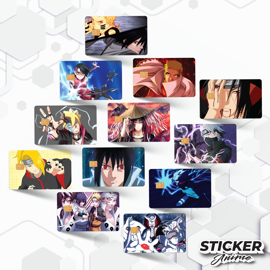 Sticker Anime Naruto Shippuden Boruto Sasuke Sharingan Obito Stiker ...