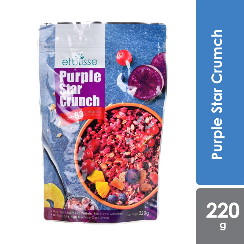 Etblisse Purple Star Crunch 220g | Healthy snacks | Shopee Malaysia