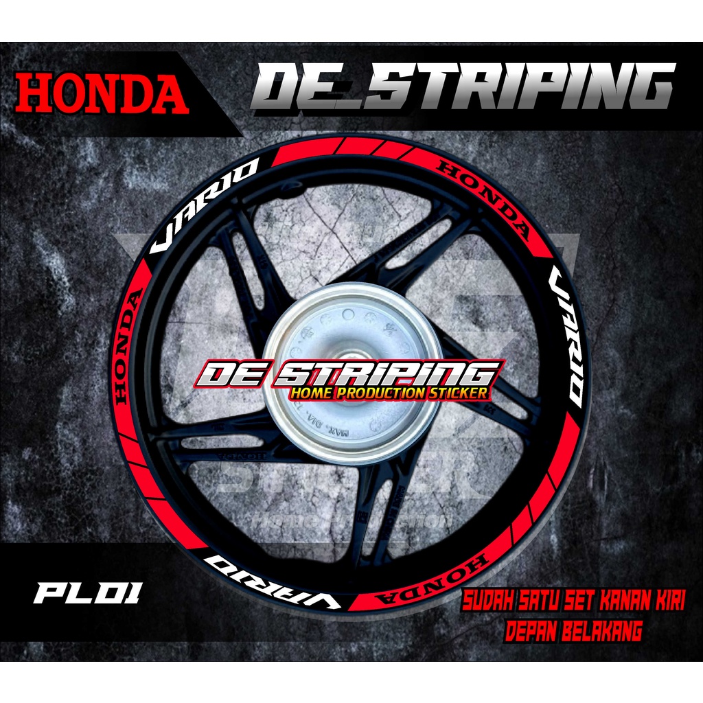 Sticker Rim sticker velk sticker cutting velk (pl01) honda vario 110 ...
