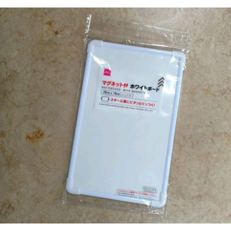 Daiso Small Whiteboard with Magnet on the Back Can Be Sticked on the ...