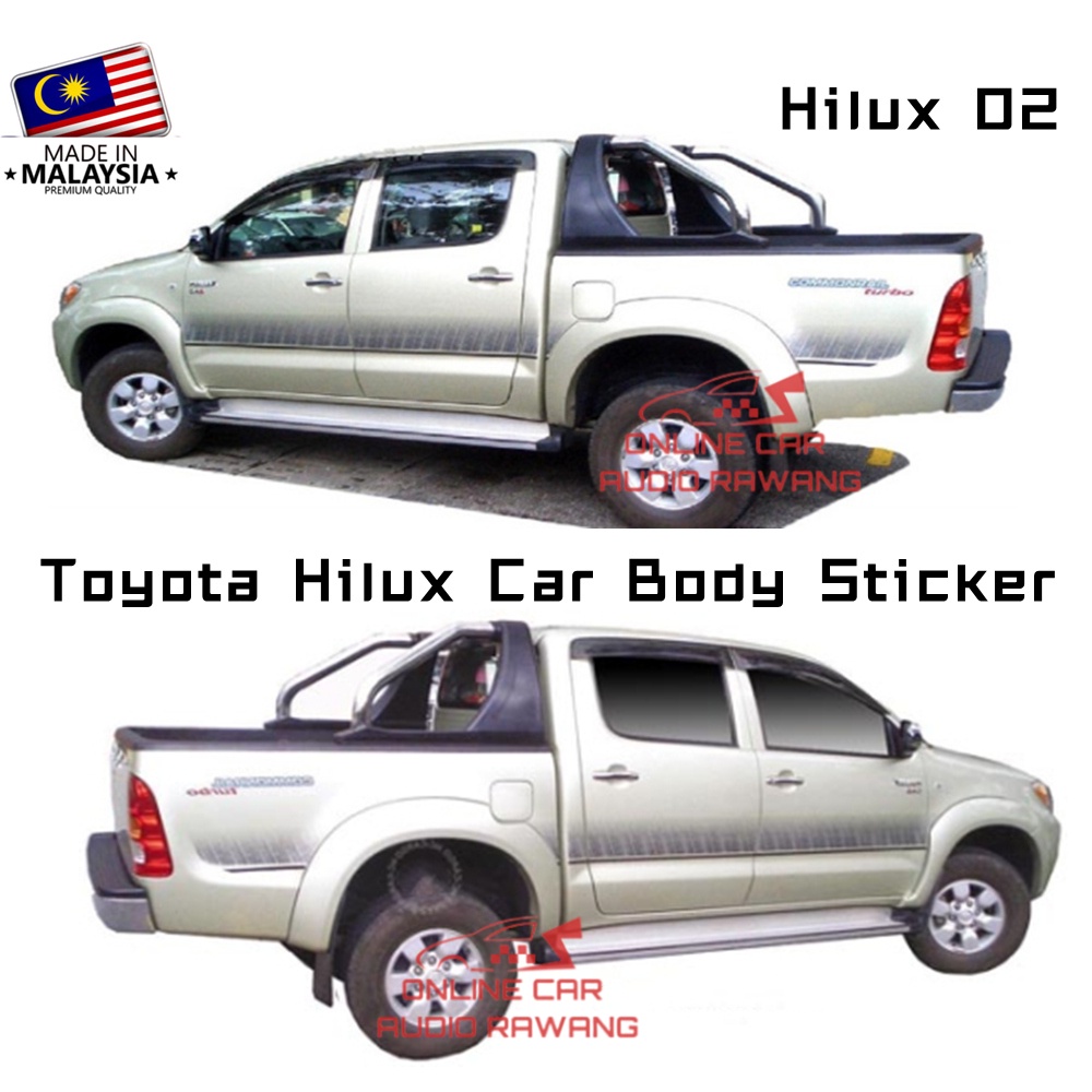 Toyota Hilux / Hilux Vigo Car Body Sticker / Original Design Car Body ...