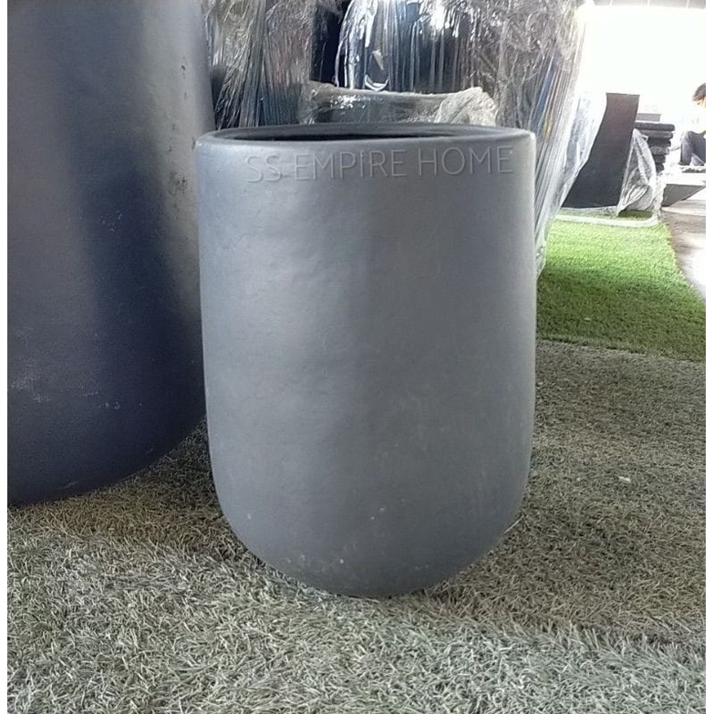 REX FP08 All Matte Circular Fiberglass Flower Pot Pasu Bunga Garden ...