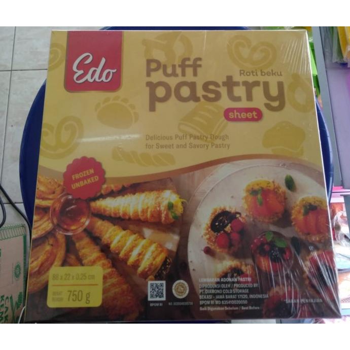 Edo PUFF PASTRY SHEET / Skin ADONAN Cake / ADONAN Bread 750 GR | Shopee ...