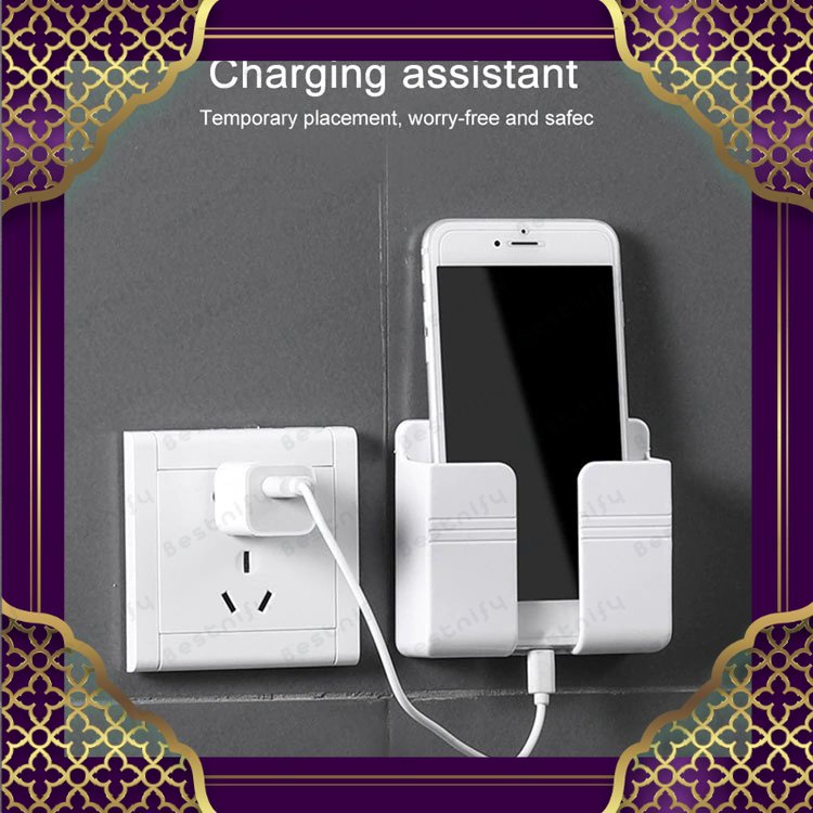 Wall Fixed Mount Holder Mobile Phone Charging Stand Lazy Hanging ...