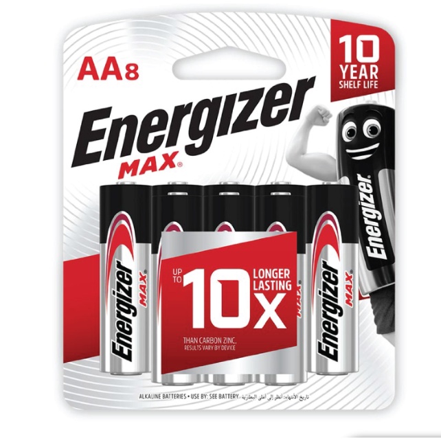Mr DIY ENERGIZER Max Powerseal Technology Alkaline Battery AA (8pcs ...