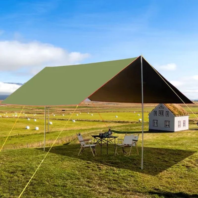 big flysheet 6x8m tent tarp outdoor awning flysheet camel tent | Shopee ...