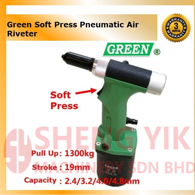 Shengyik Heavy Duty Light Weight Green Pneumatic Air Hydraulic Riveter ...