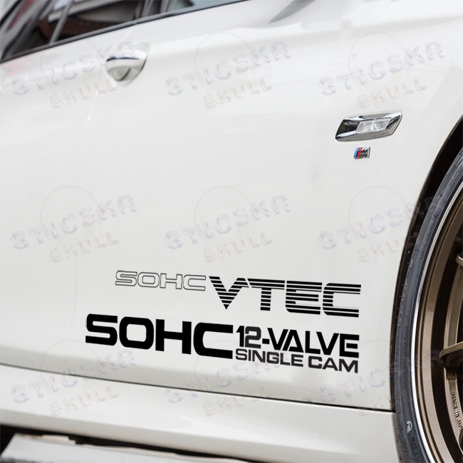 12 Valve Single Cam SOHC car Sticker Kereta pantulan Waterproof Vinyl ...