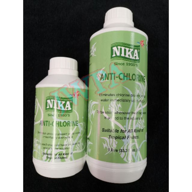 Nika Anti Chlorine For Aquarium (1 Litre/ 500ml) | Shopee Malaysia