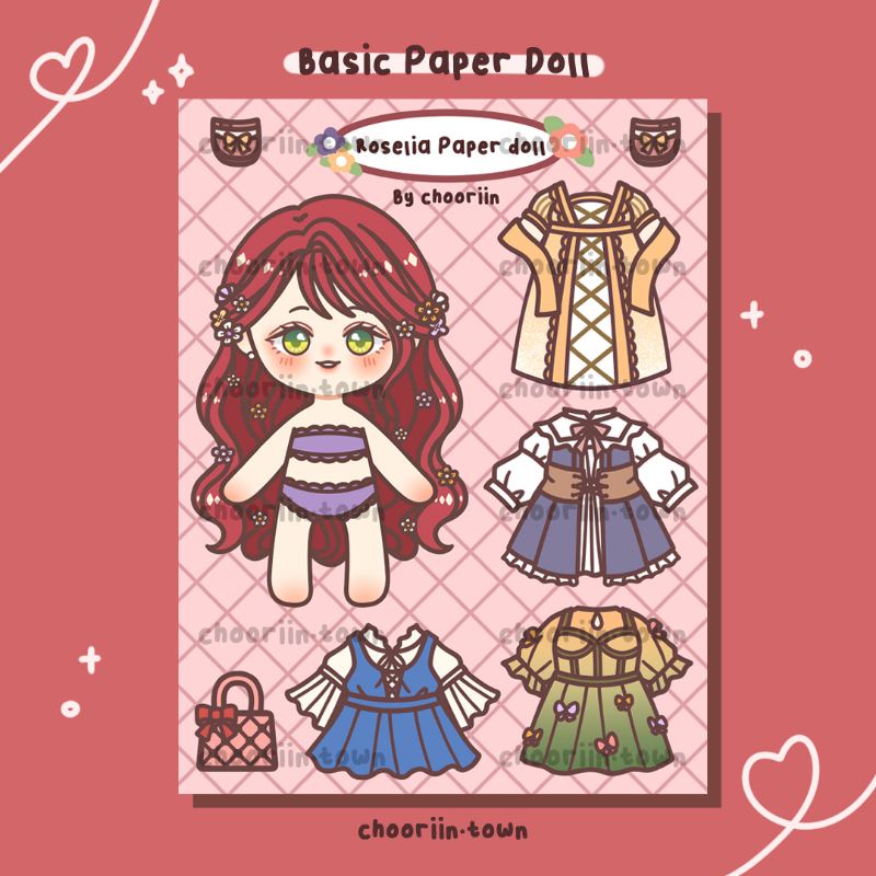 Female Basic Paper Doll] Old School Toys Disassembly BP - Paper Doll ...