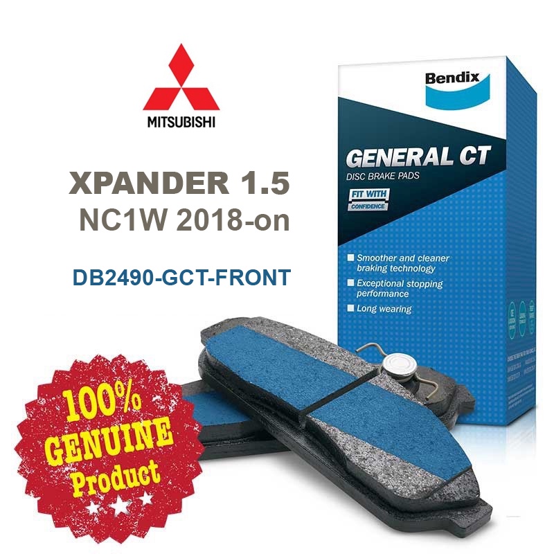 Original Bendix [DB2490GCT] Front Brake Pad - Mitsubishi Xpander 1.5 ...