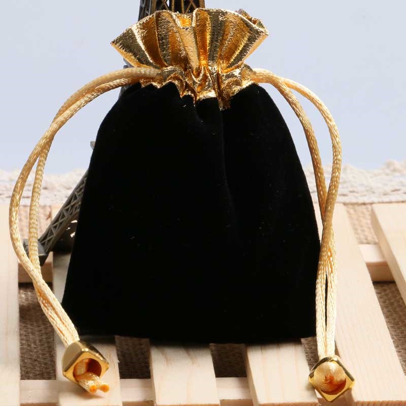 Black Pocket Watch Bag Cloth Storage Collectiong Velvet Bags | Shopee ...