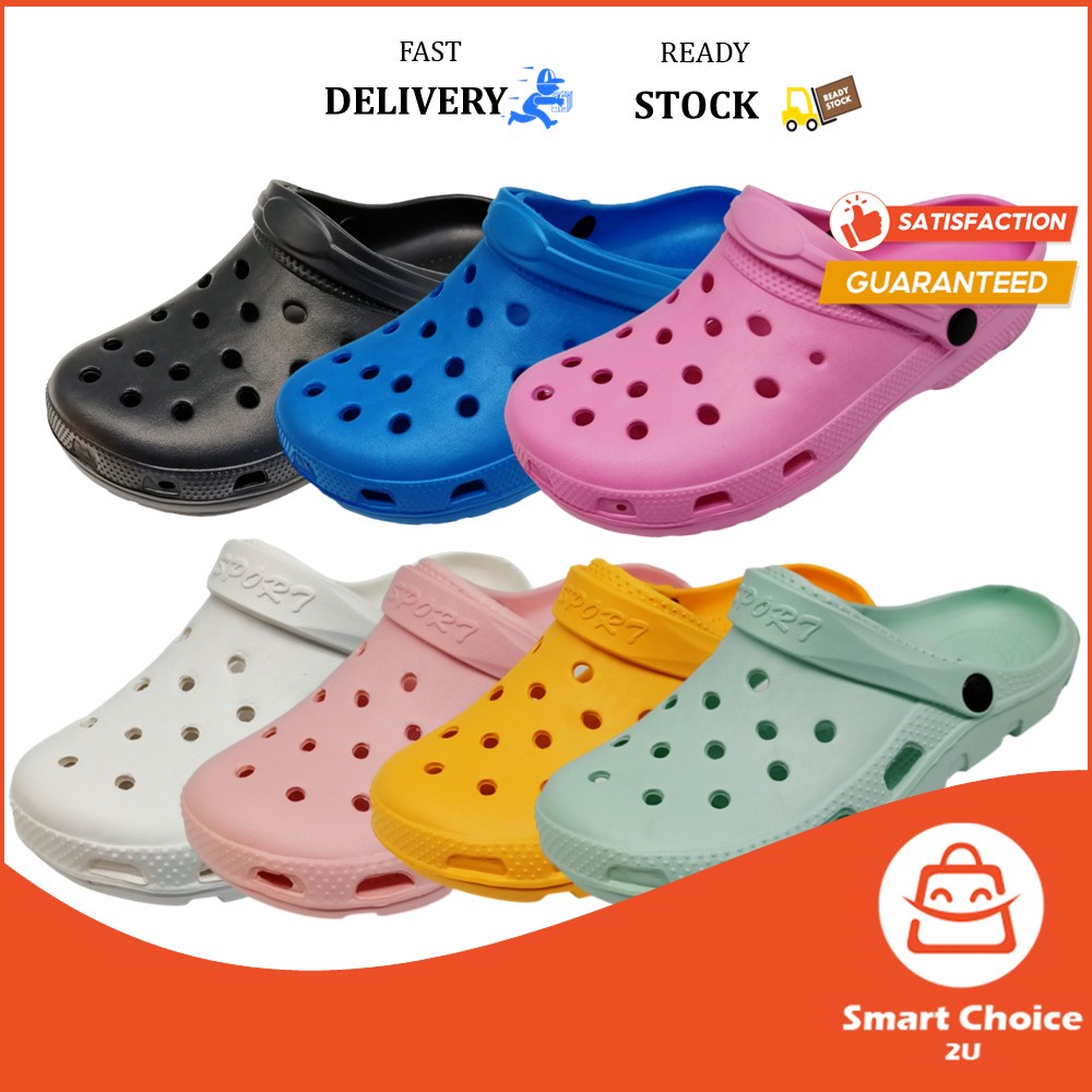 Smartchoice* Size 36-40 Women Crocs Shoes Breathable Sandals Simple ...