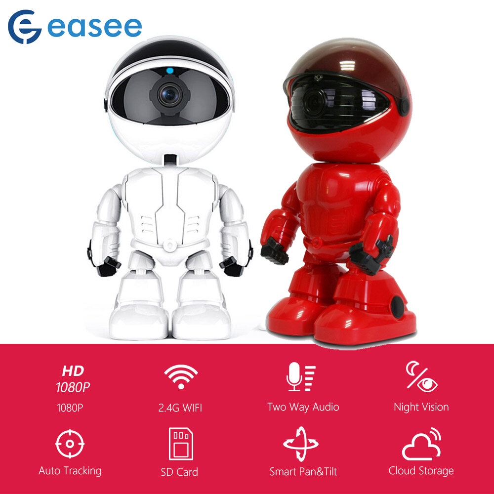 Yoose Wireless Robot Camera WIFI 1080P HD IP CCTV Mini PTZ Night Vision ...