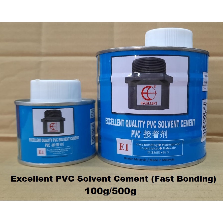 Excellent PVC Solvent Cement (Fast Bonding)100g/500g | Shopee Malaysia